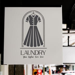 Custom Dry Cleaning Logo / Laundry Service Logo / Dry Cleaner Logo ...