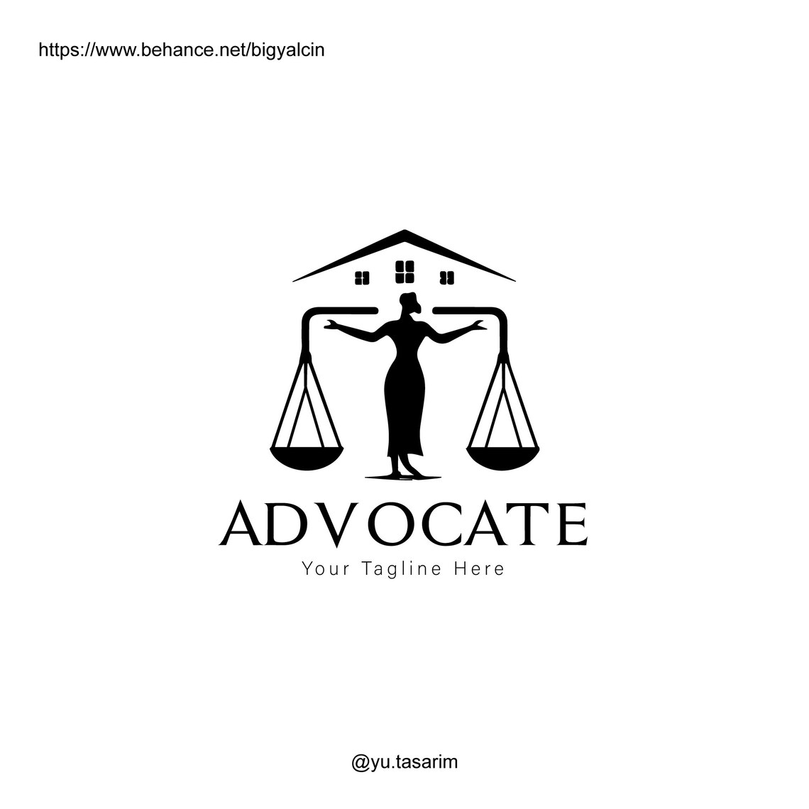 Law Logo for Woman / Law Office Logo / Lady Law Logo / Lady Justice ...