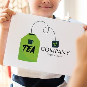 Charming Tea Shop Logo Design - Customizable and Unique / Modern Cafe ...