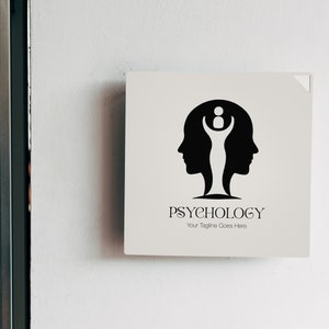 Minimalist Psychology Logo Template - Instant Download for Counselors ...