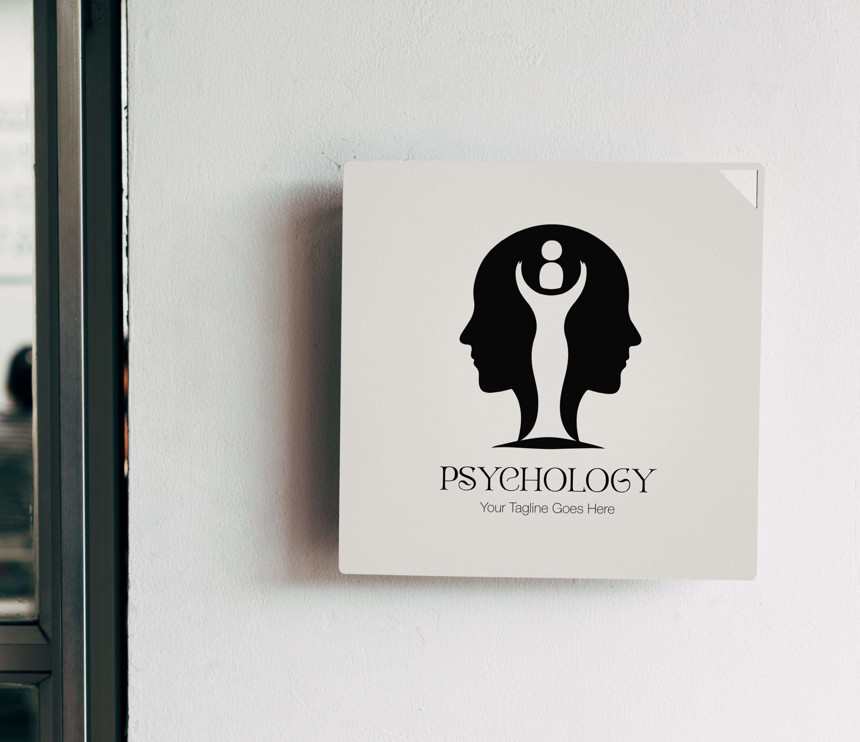 Minimalist Psychology Logo Template - Instant Download for Counselors ...
