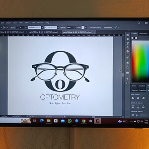 Stylish Eyeglasses Logo Design / Optical Logo / Custom Optician Logo ...