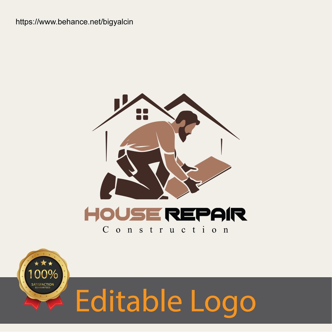 Home Repair Service Logo / Renovation Logo Design / Construction Logo ...