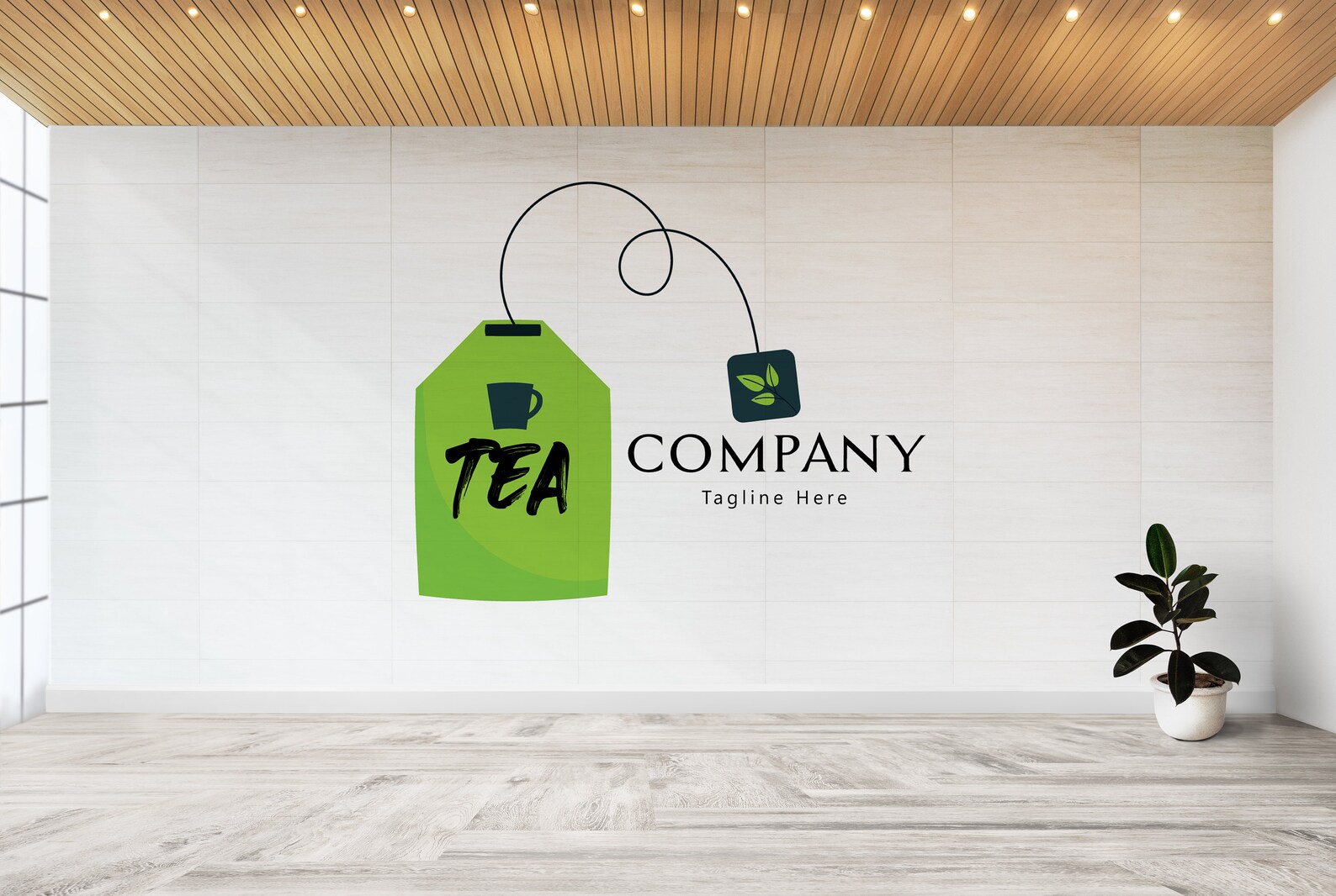 Charming Tea Shop Logo Design Customizable and Unique / Modern Cafe ...