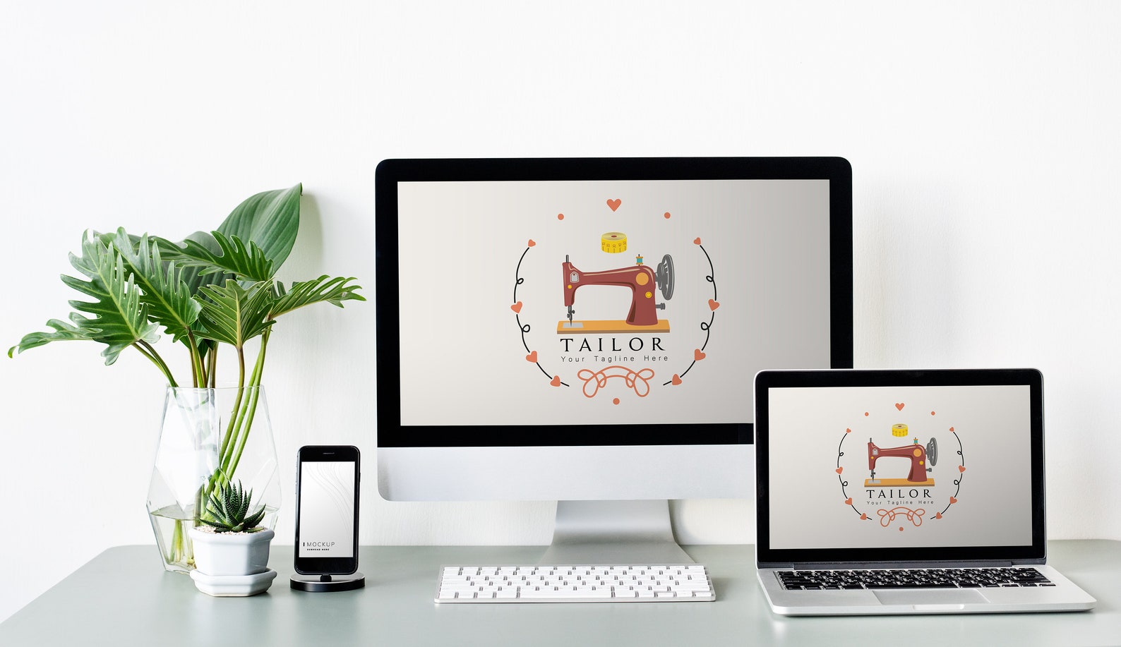 Custom Sewing Logo Design: Editable Tailor Branding (AI, PDF, JPG) - Etsy