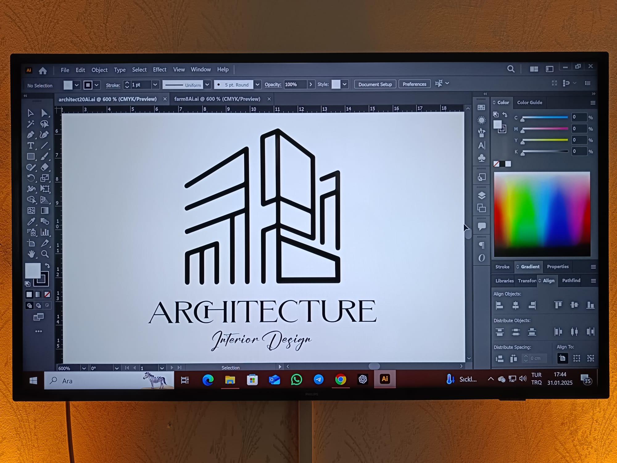 Custom Architecture Logo - Tailored Identity for Design Studios & Firms ...