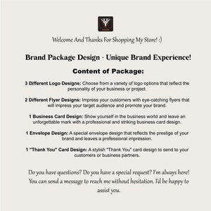 Custom Brand Identity Package: Logo, Business Card & Flyer Designs - Etsy