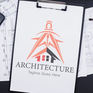 Professional Architect Logo Set Featuring Stylish Compass Designs ...