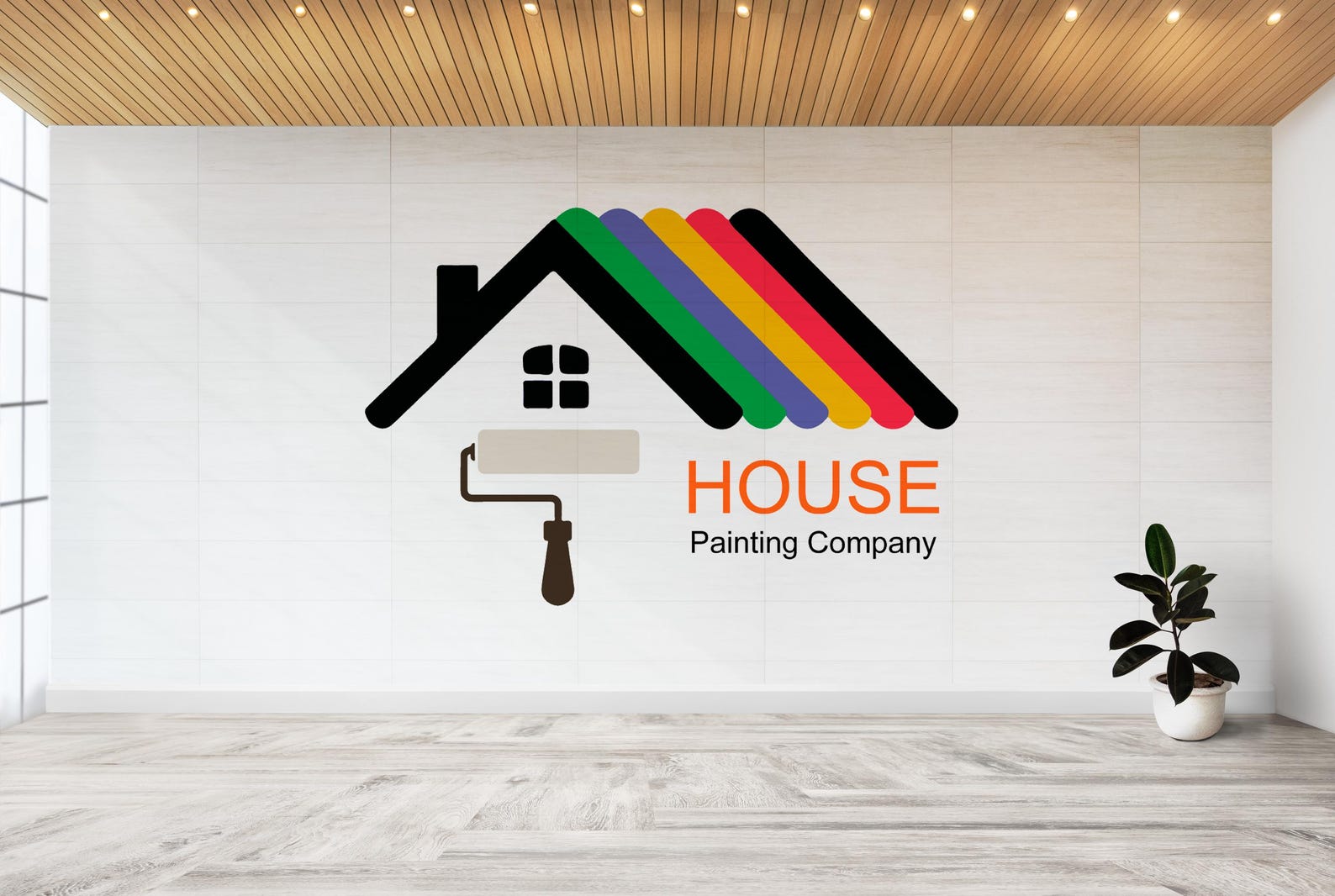 Custom House Painting Logo / Renovation Business Branding (AI, PDF, JPG ...