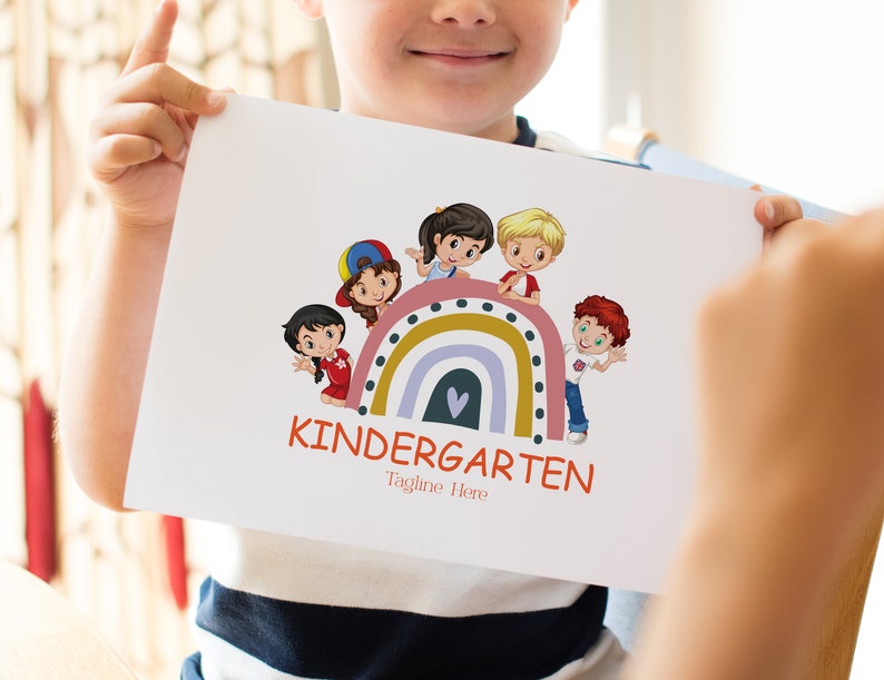 Diy Kindergarten Logo Design / Preschool Logo / Kids Logo Template ...