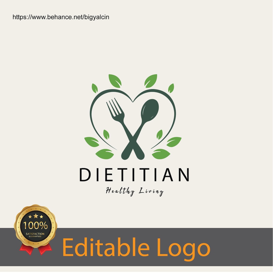 Custom Dietitian Logo Design: Modern Wellness Brand (digital Product ...