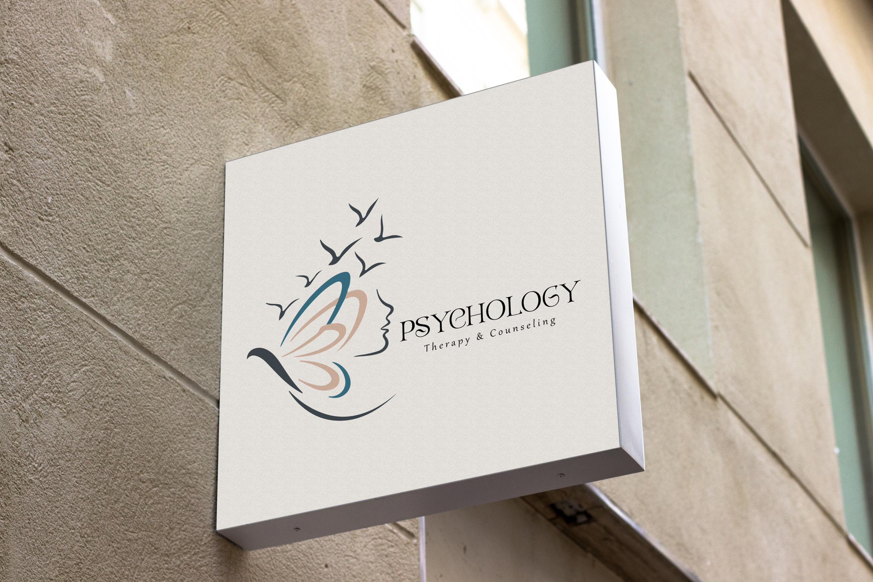 Psychologist & Psychiatrist Logo Design / Counseling Therapy Logo ...
