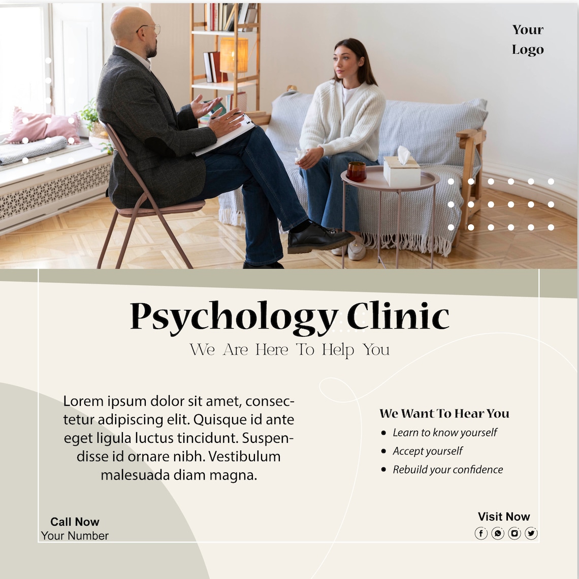 Editable Psychologist Flyer / Counseling Psychology Flyer - Etsy