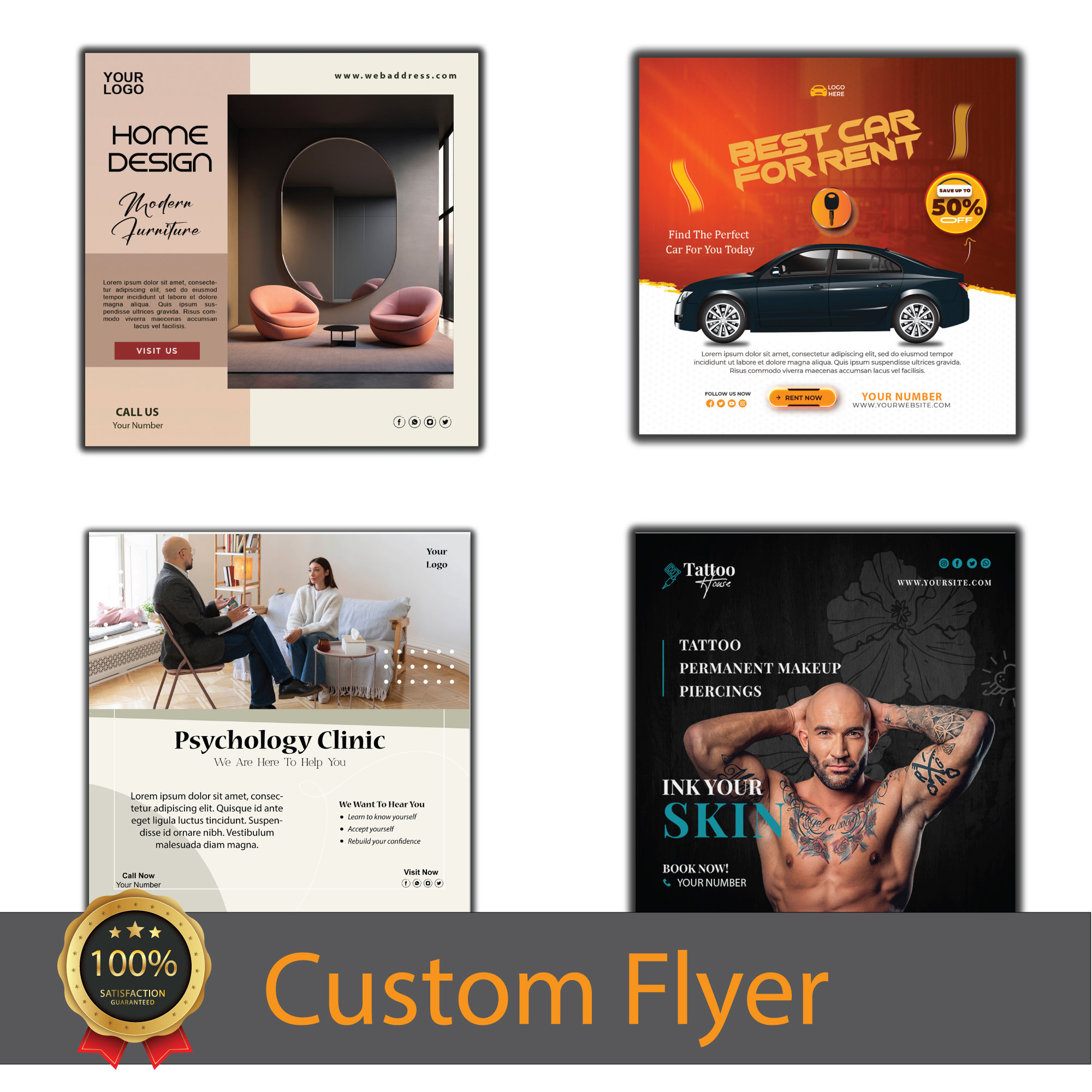 Custom Flyer Design / Professional Flyer / Graphic Designer / Custom ...
