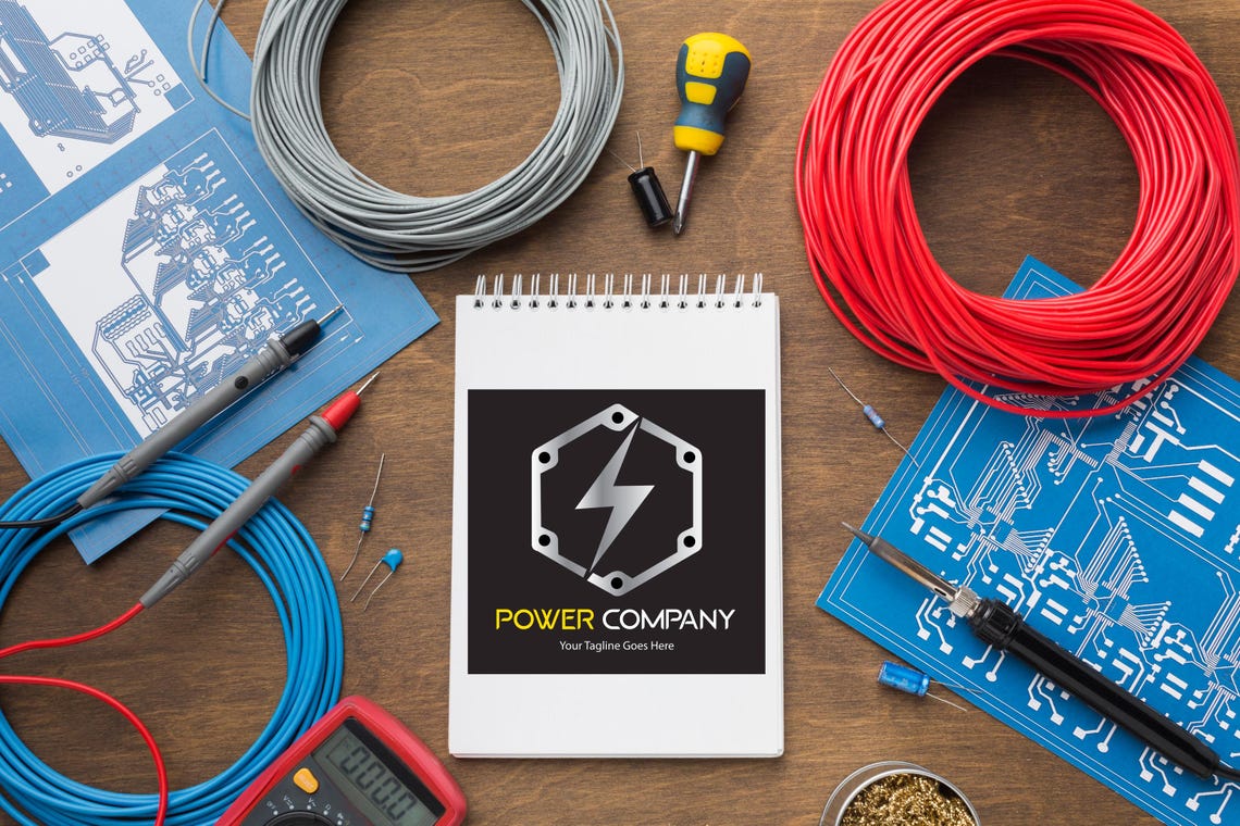 Custom Electrical Company Logo - Perfect for Technicians & Contractors ...
