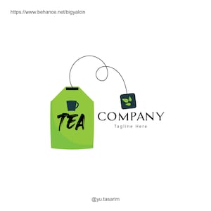Charming Tea Shop Logo Design - Customizable and Unique / Modern Cafe ...