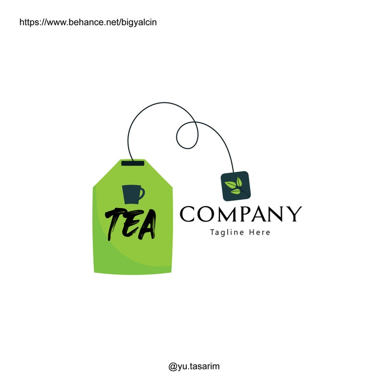 Charming Tea Shop Logo Design Customizable and Unique / Modern Cafe ...