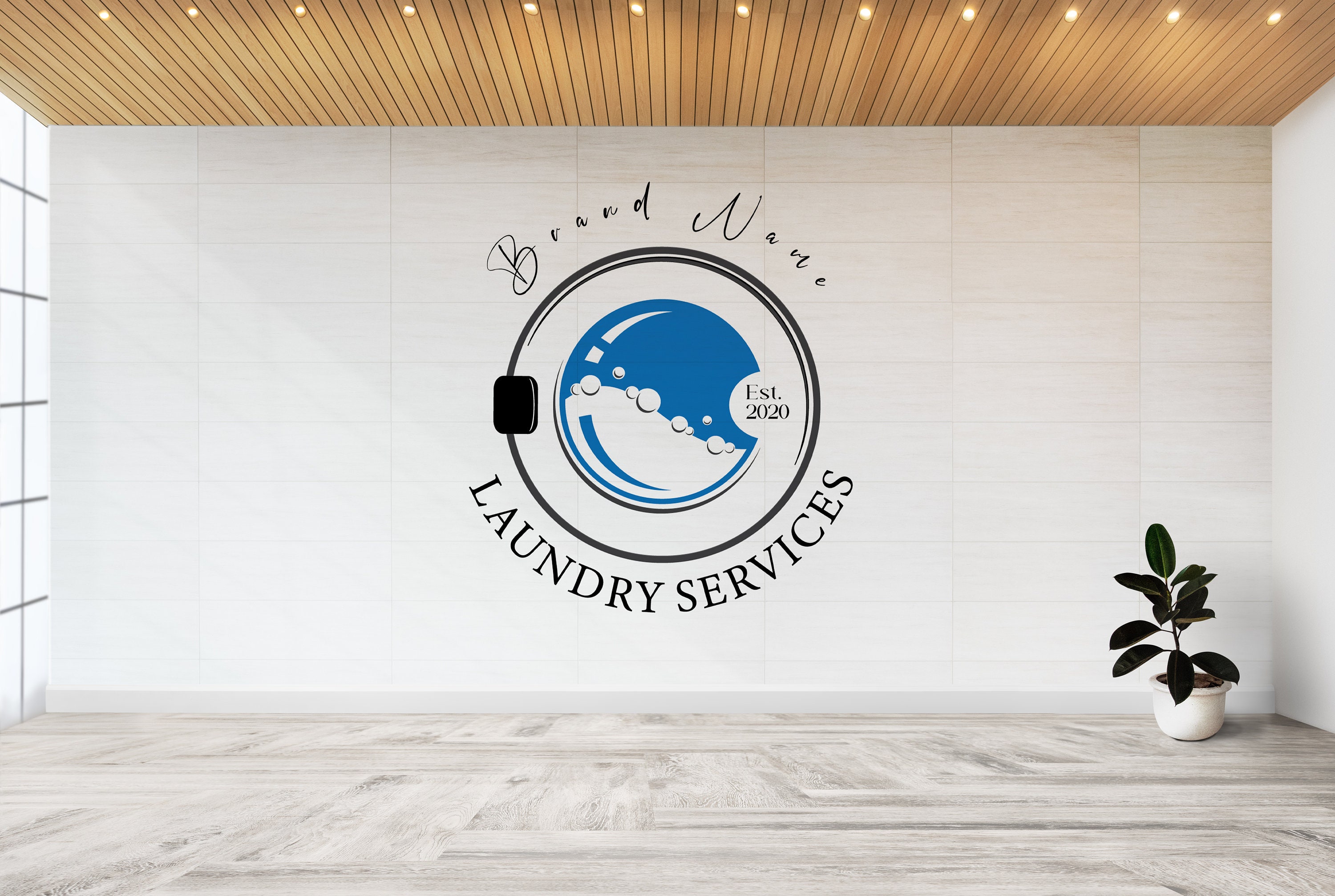 Premade Dry Cleaning Logo / Clothes Washing Logo / Dry Cleaner Logo ...