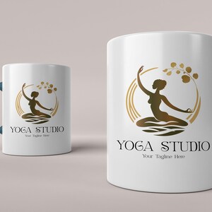 DIY Yoga Logo / Meditation Logo Design / Therapy Logo Template / Spiritual Logo Design ...