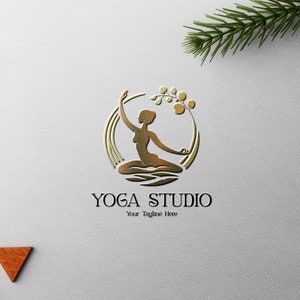 DIY Yoga Logo / Meditation Logo Design / Therapy Logo Template / Spiritual Logo Design ...