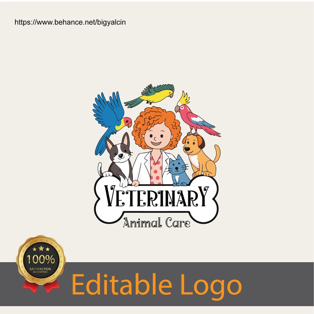 Cute Veterinary Logo Design - Professional Branding for Animal Clinics ...