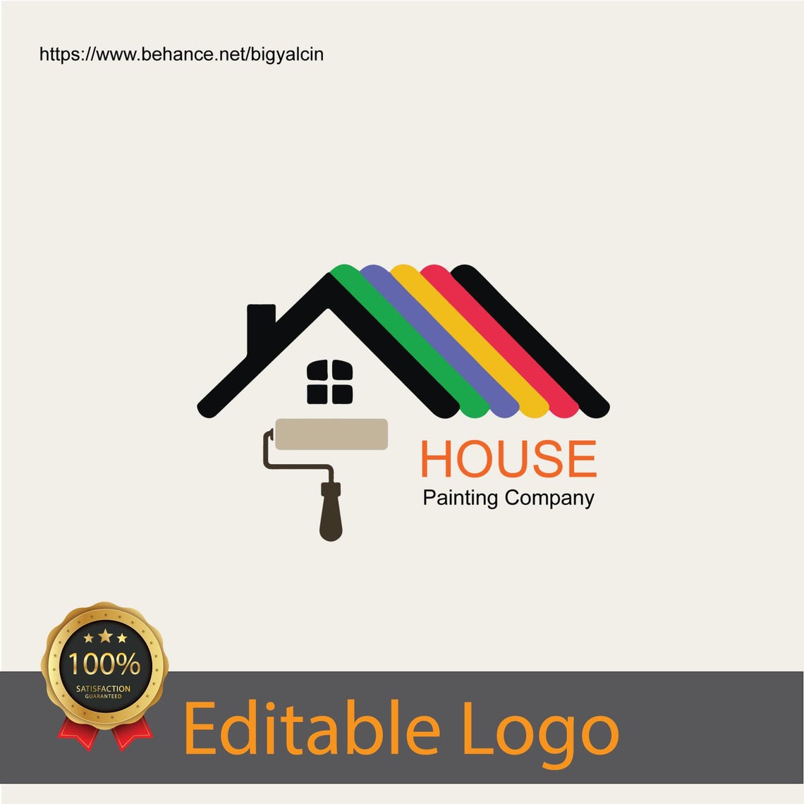 Custom House Painting Logo / Renovation Business Branding (AI, PDF, JPG ...