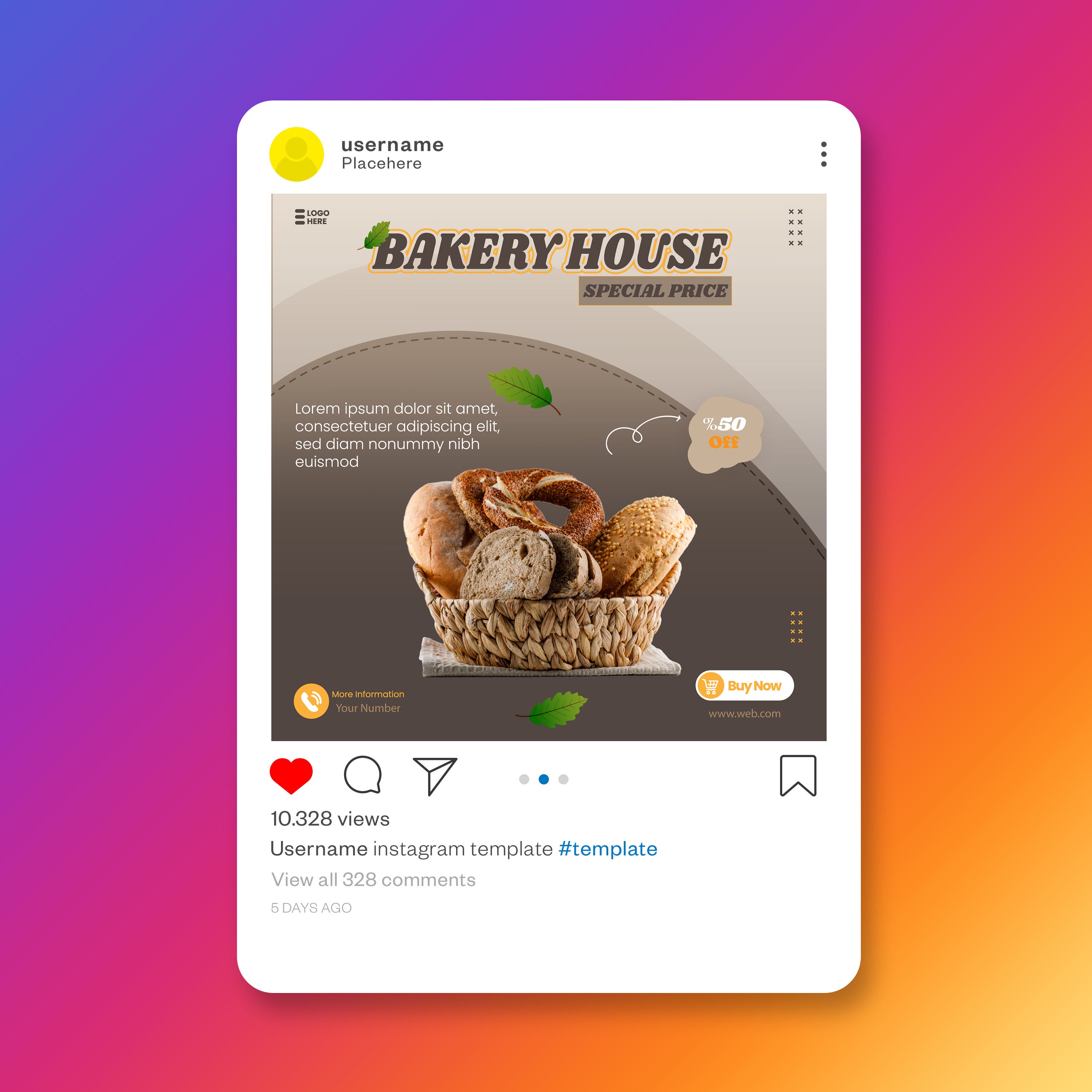 Bakery Flyer Template - Perfect for Advertising Your Bakery Business ...