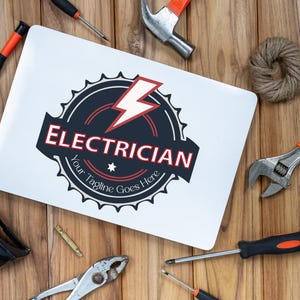 Stylish Electrical Company Logo / Electric Business Sign / Electrician ...