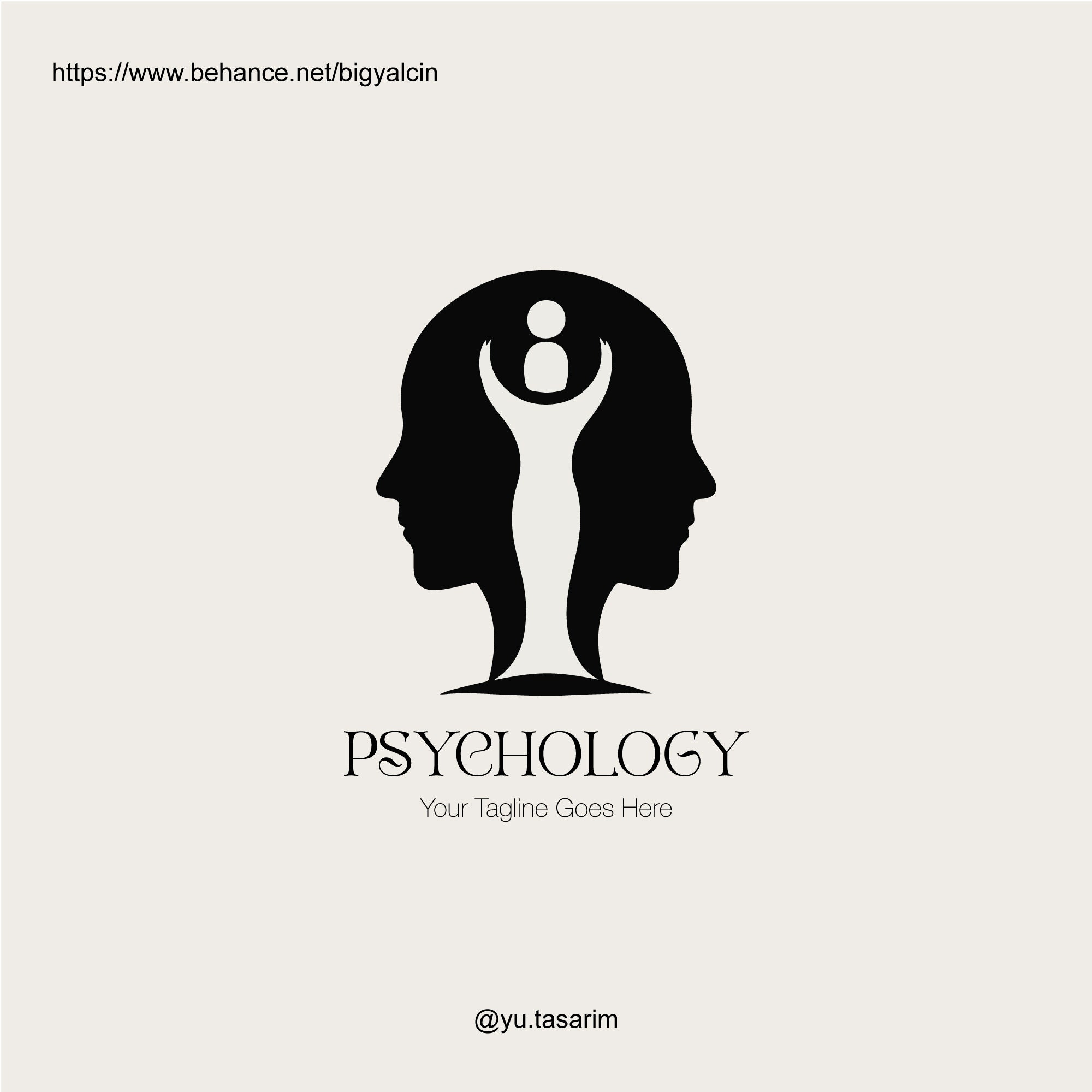 Minimalist Psychology Logo Template Instant Download for Counselors ...