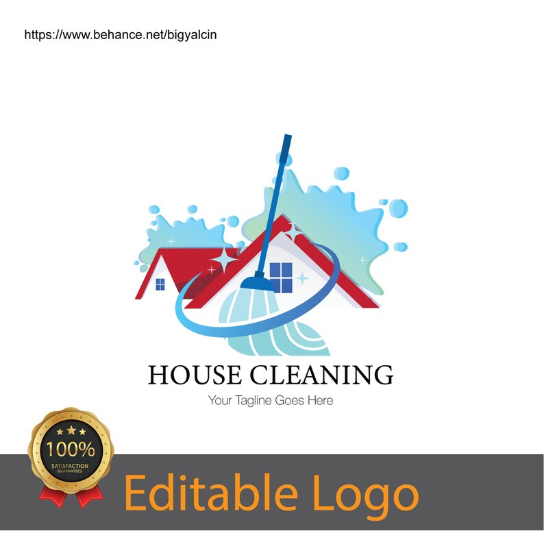 House Cleaning Logo: Customizable Cleaning Service Design - Etsy