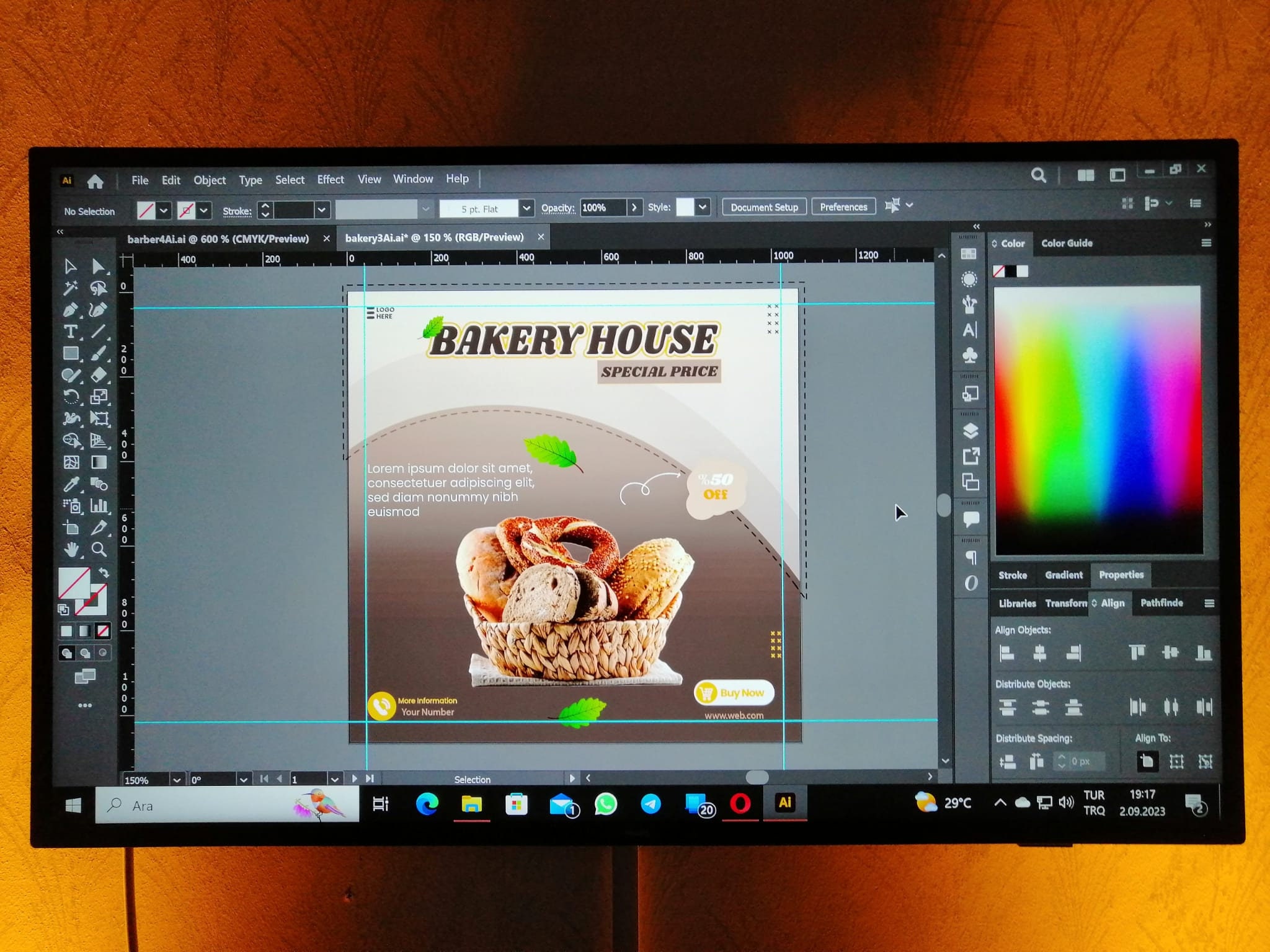 Bakery Flyer Template - Perfect for Advertising Your Bakery Business ...