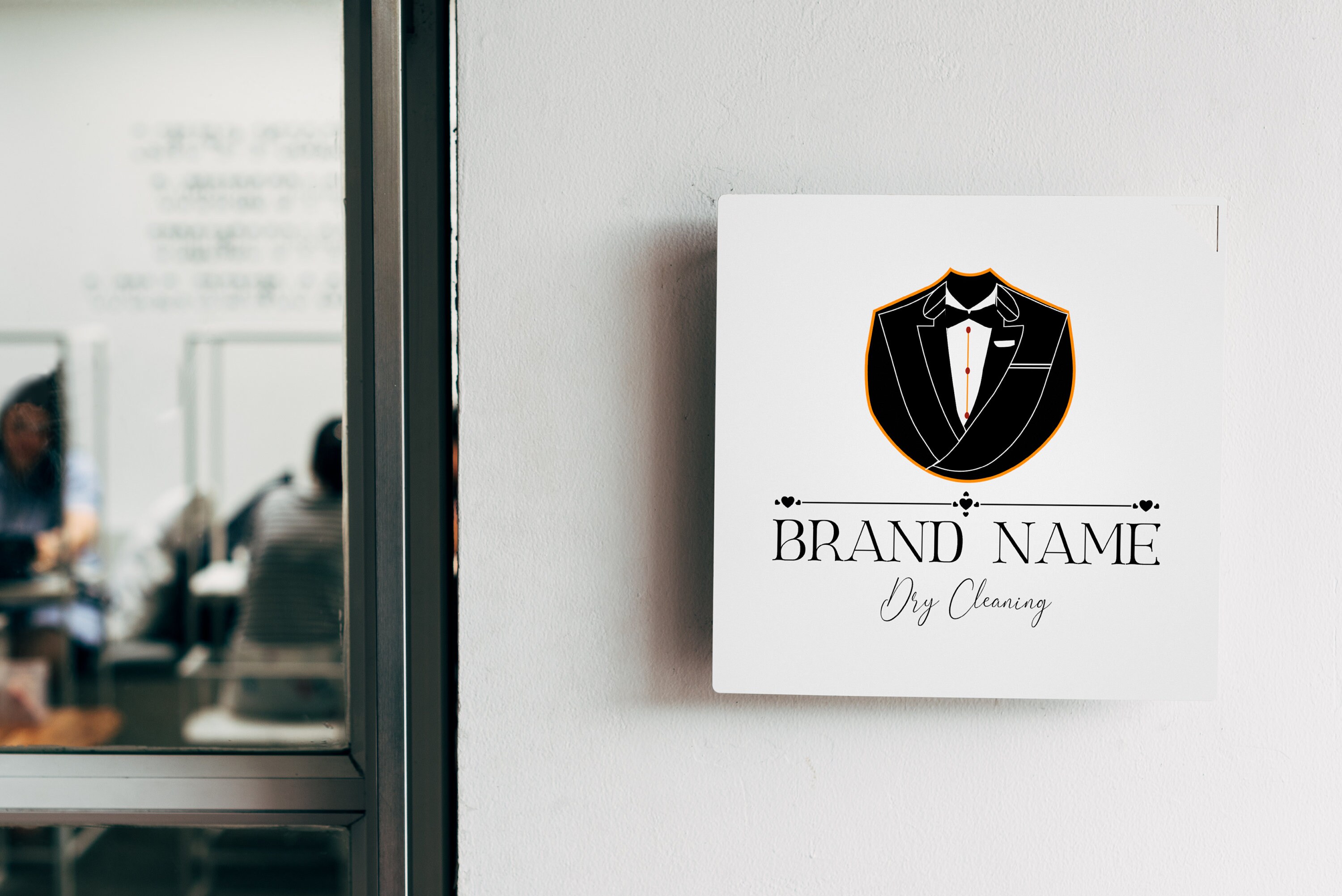 Logo for Dry Cleaning / Tuxedo Logo / Dry Cleaner Logo Design / Tailor ...