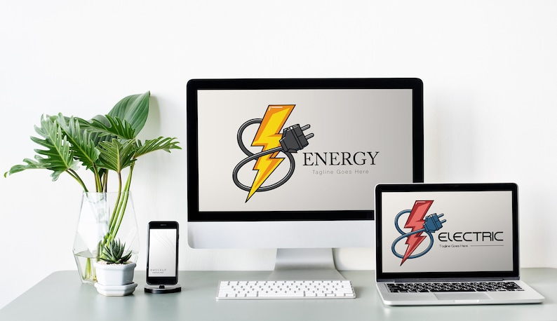 Electrical Business Logo Kit - Unique Design for Handyworkers / Modern ...