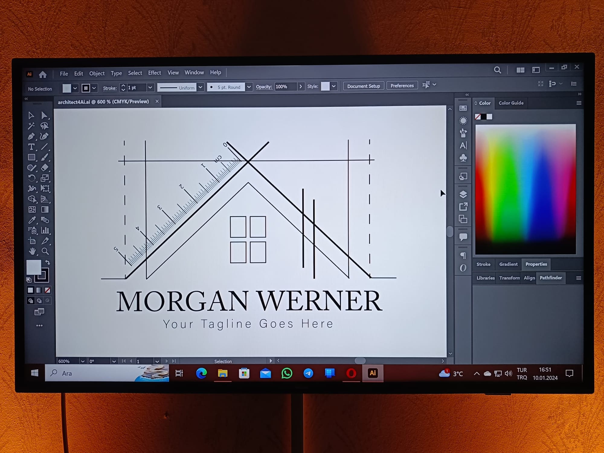 Sleek Architech Logo Design Custom Business Branding / Modern ...