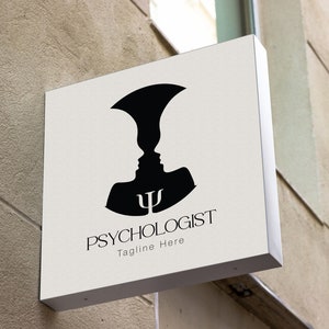 Modern Psychologist Logo Badge - Personalized Mental Health Brand ...