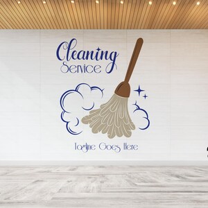 Cleaning Service Logo Design: Customizable Housekeeping Brand - Etsy