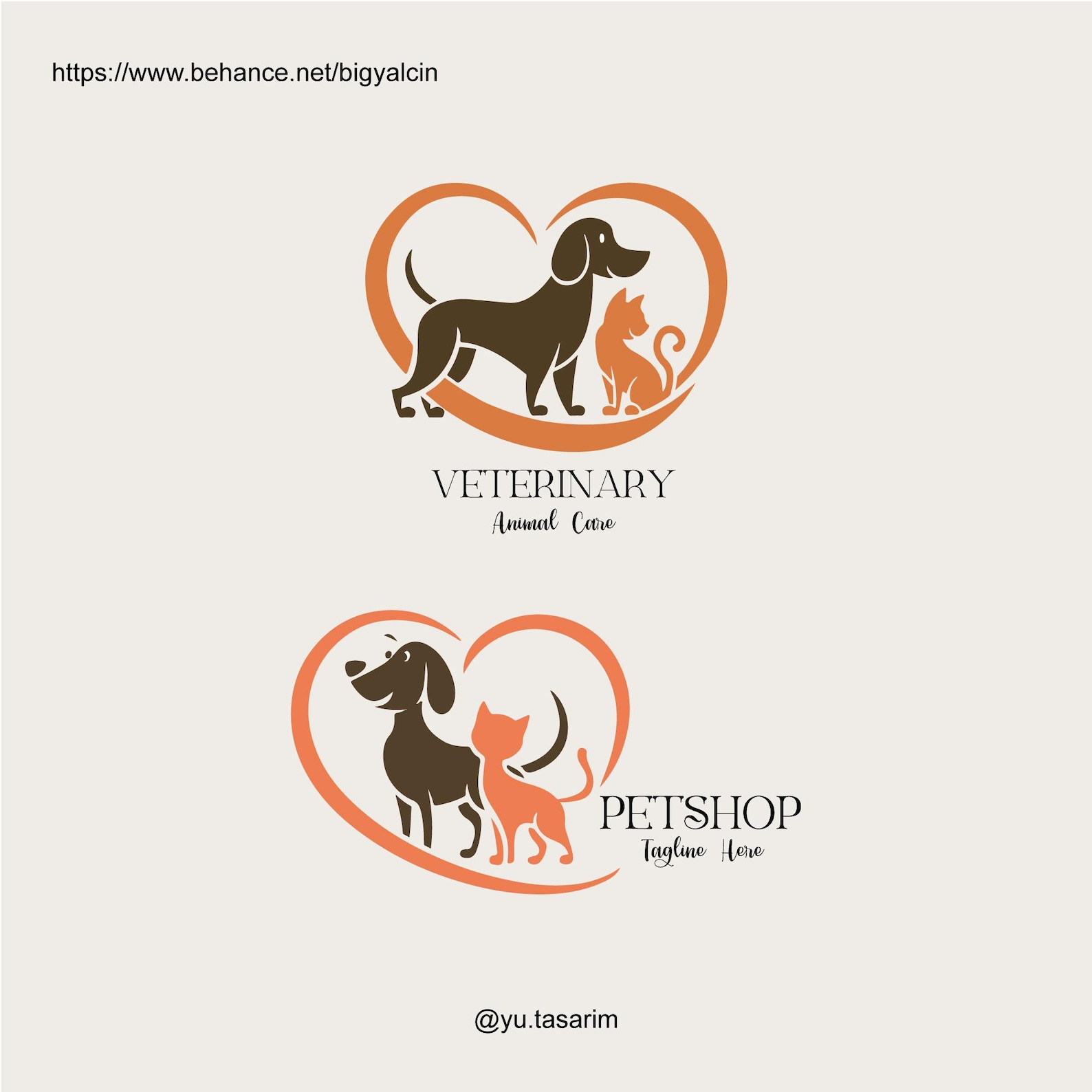 Modern Vet Clinic Logo Design: Customizable Animal Hospital Branding - Etsy