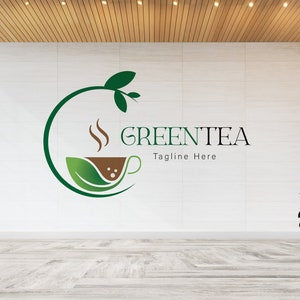 Tea Logo Design / Tea Shop Logo / Diy Tea Cup Logo / Instant - Etsy