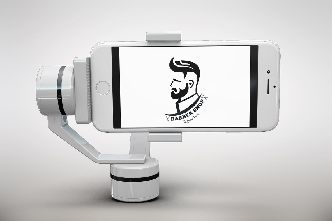 Editable Barber Logo / Barber Shop Logo Design / Mustache Logo - Etsy