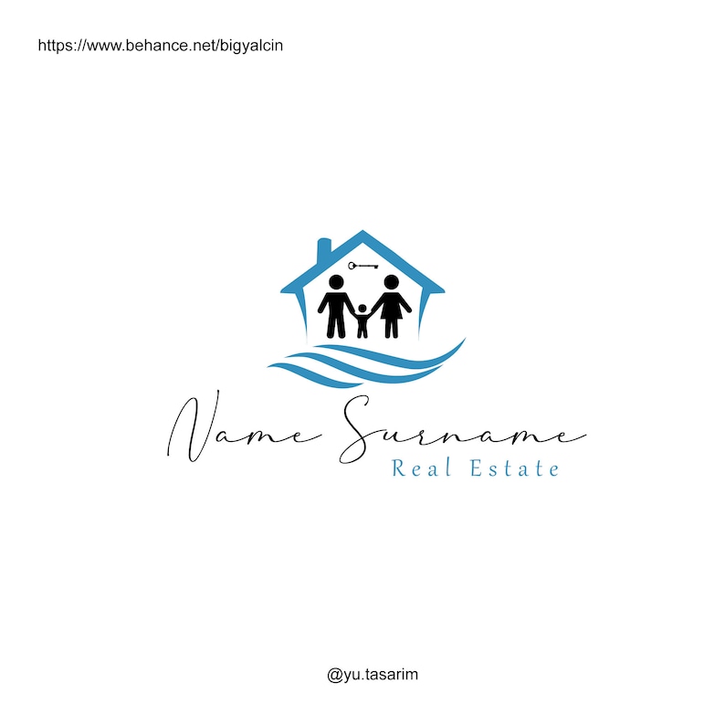 Luxury Real Estate Logo / Chic Realtor Logo Design / House Logo ...