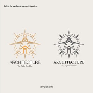 Architectural Compass Logo Design Kit / Architect Logo Design / Chic ...