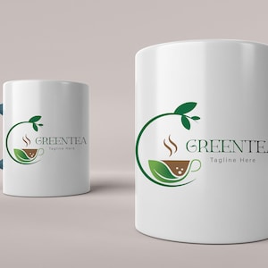 Tea Logo Design / Tea Shop Logo / Diy Tea Cup Logo / Instant Download ...