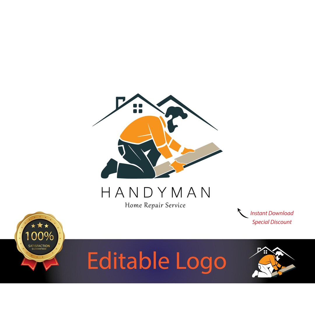 Handyman Service Logo - Perfect for Home Repair and Renovation Business ...