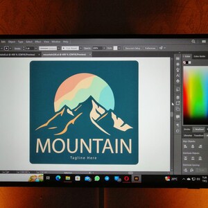Mountain Landscape Logo Design: Photography & Adventure Brands - Etsy