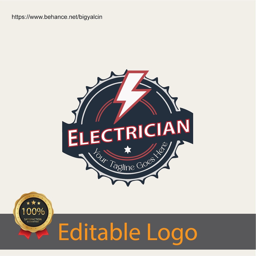 Stylish Electrical Company Logo / Electric Business Sign / Electrician ...