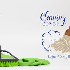 Cleaning Service Logo Design: Customizable Housekeeping Brand - Etsy