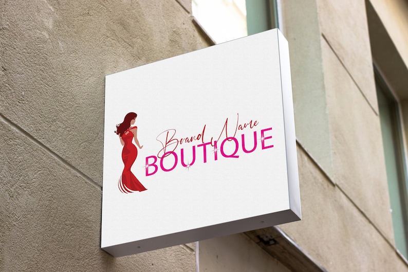 Boutique Logo Design / Editable Beauty Logo / Fashion Logo / Clothing ...