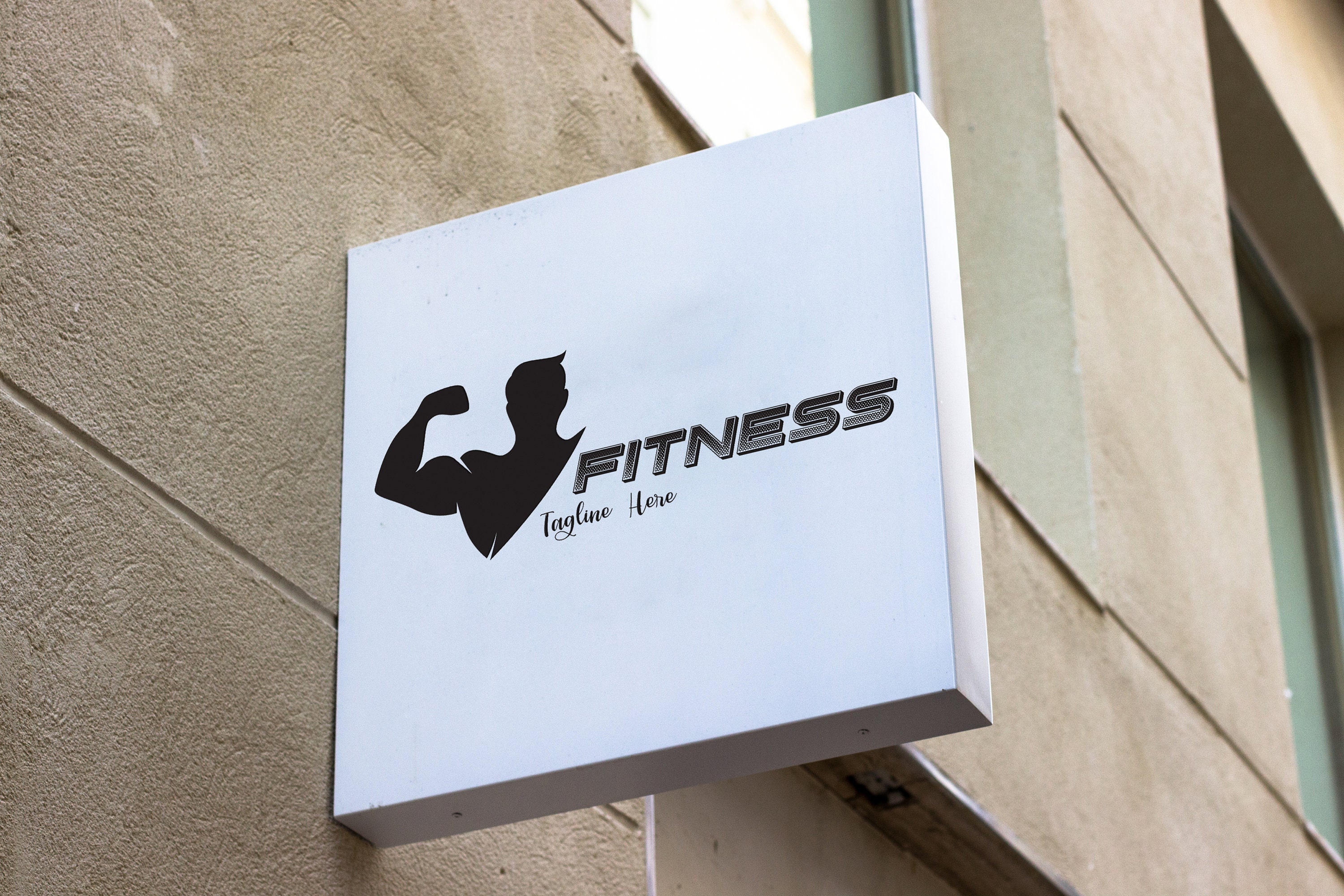 Fitness Logo Design / Personal Trainer Sign / Body Builder Logo ...