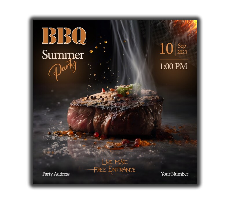 BBQ Party Flyer - Design Your Own Cookout Promotions! / BBQ Cookout ...