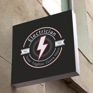 Eye-catching Electrician Logo / Stylish Thunder Sign / Electrical ...